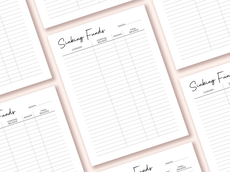 Sinking Funds Tracker Printable Sinking Funds Tracker Sheet, Sink Funds ... Sinking Funds Tracker Printable Sinking Funds Tracker Sheet, Sink Funds ...