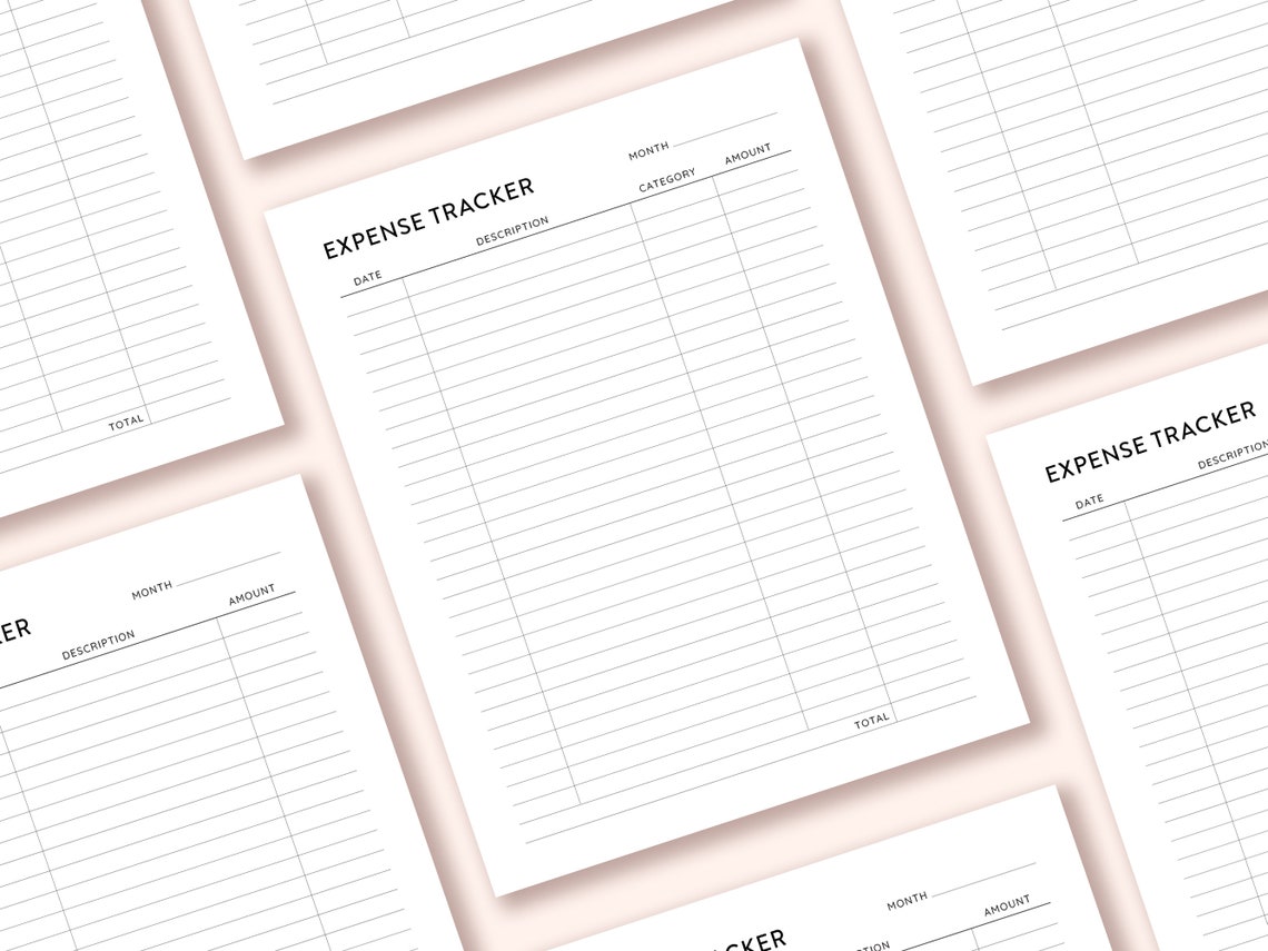Income Tracker Printable Expense Tracker Printable, Income Log Monthly ...