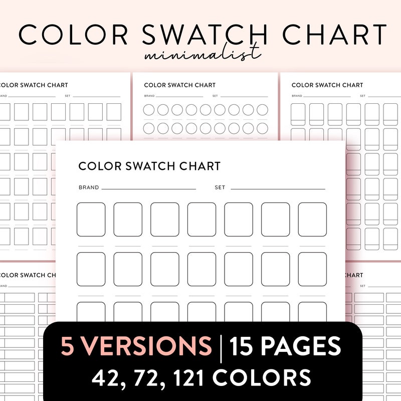 Swatch Color Template - Etsy