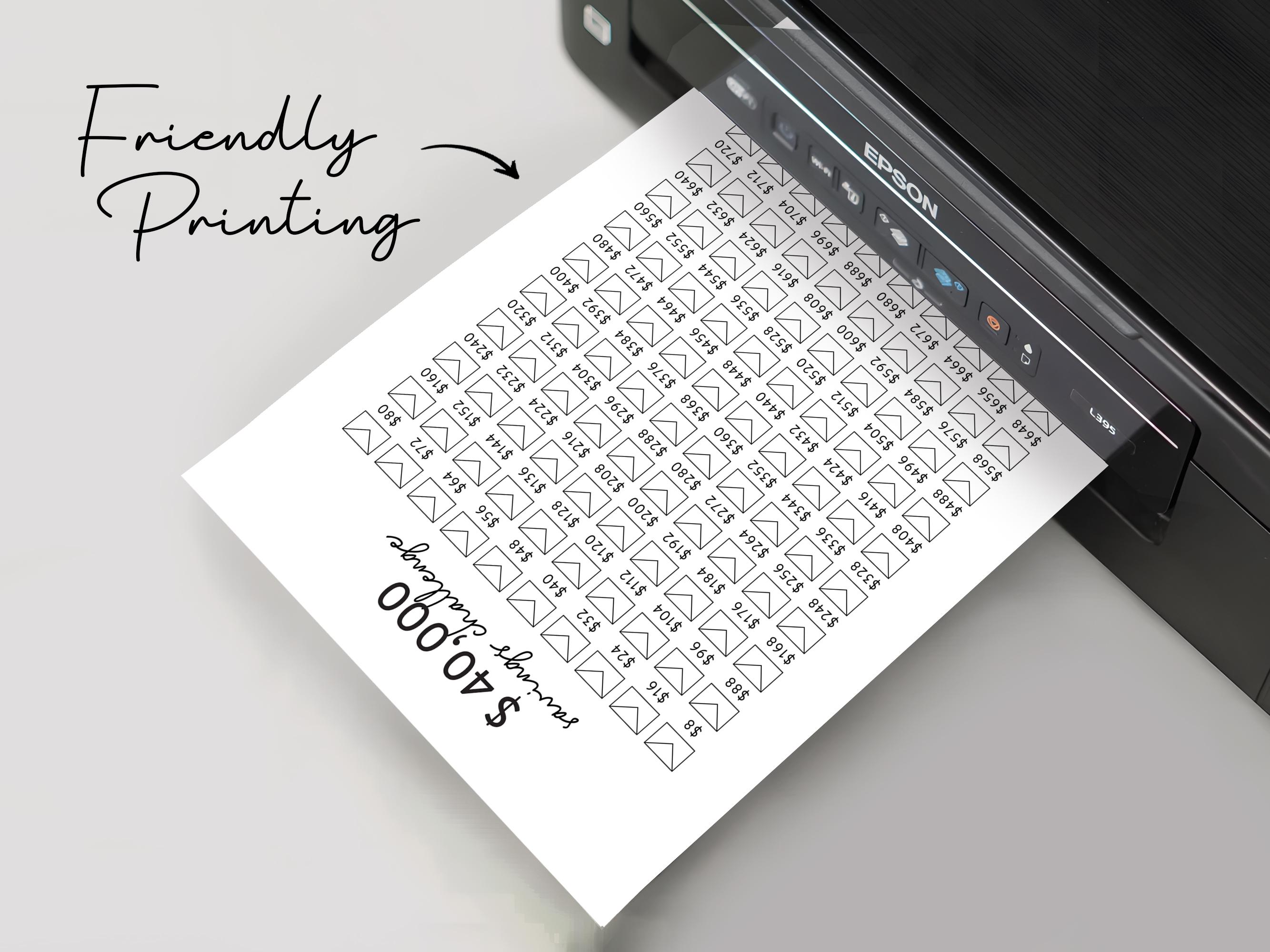 40000 Savings Challenge Printable, 40K Savings Challenge, 100 Envelope ...