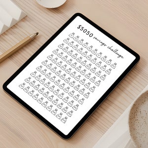 5050 Savings Challenge Printable, 100 Envelope Challenge Printable ...