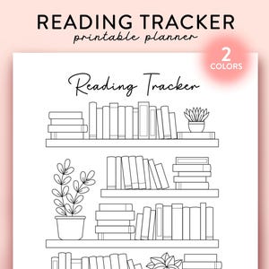 Bookshelf Reading Tracker Printable, Shelf Reading Tracker, Reading ...