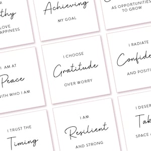 30 Days Affirmation Cards Printable, Vision Board Printables ...