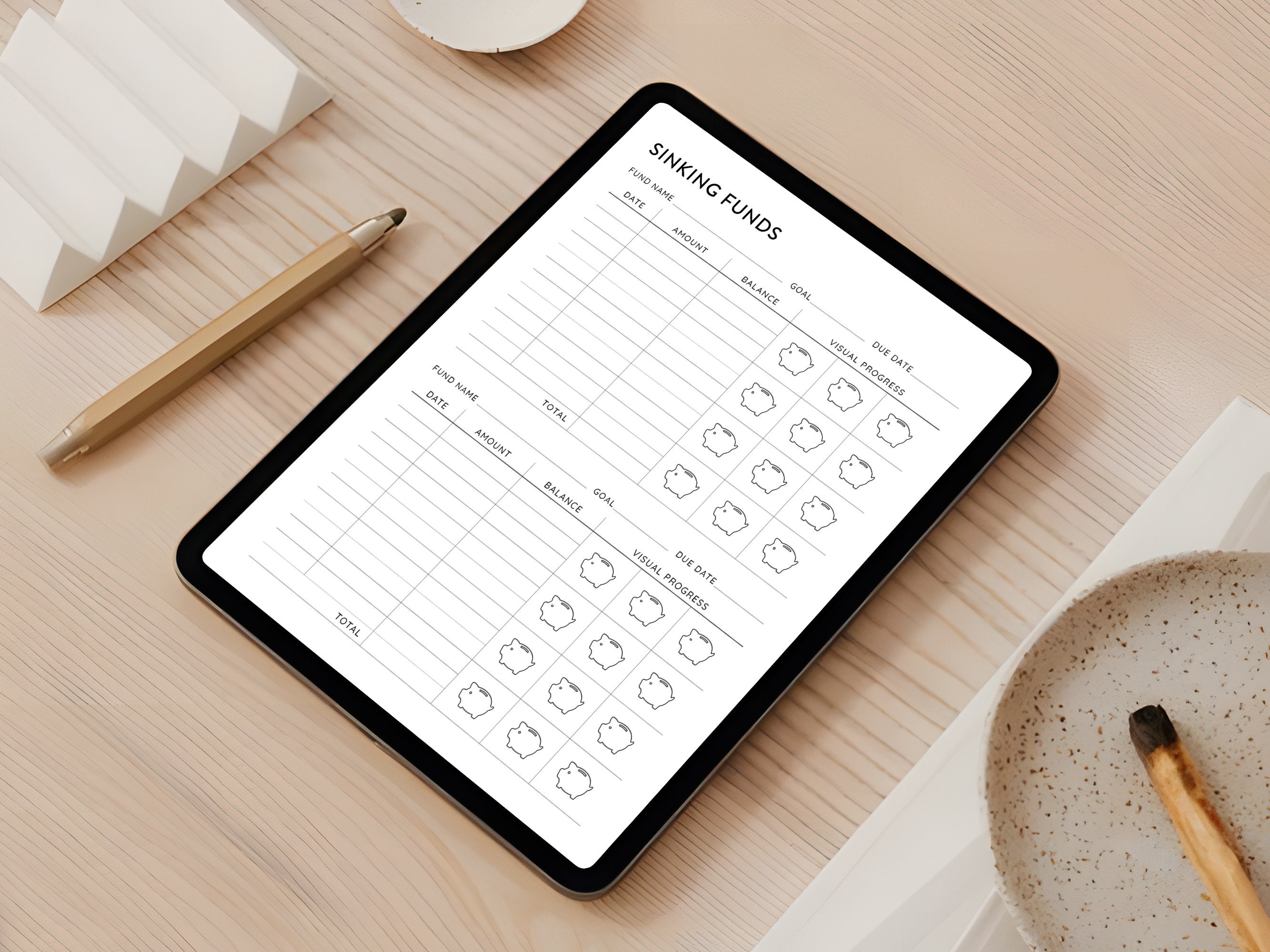 Sinking Funds Tracker Printable Sinking Funds Tracker Sheet, Sink Funds ...