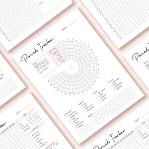 Minimal Period Tracker Digital Women Period Planner, Cycle Tracker for ...