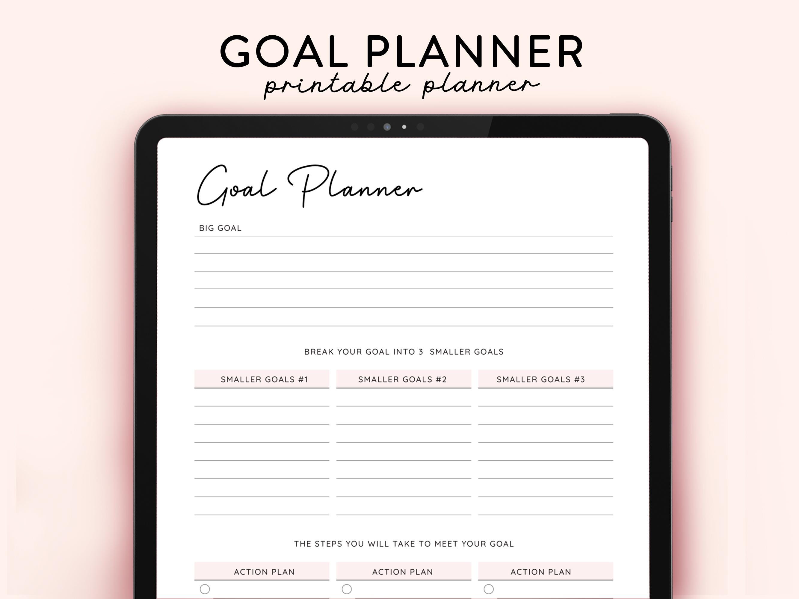 2025 Goal Settings Worksheet Printable, Goal Planner Printable Goal ...