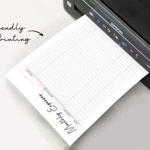 Monthly Expense Log Printable Expenses Tracker iPad Digital - Etsy