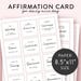 30 Days Affirmation Cards Printable, Vision Board Printables ...