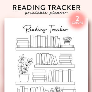 Bookshelf Reading Tracker Printable, Shelf Reading Tracker, Reading ...