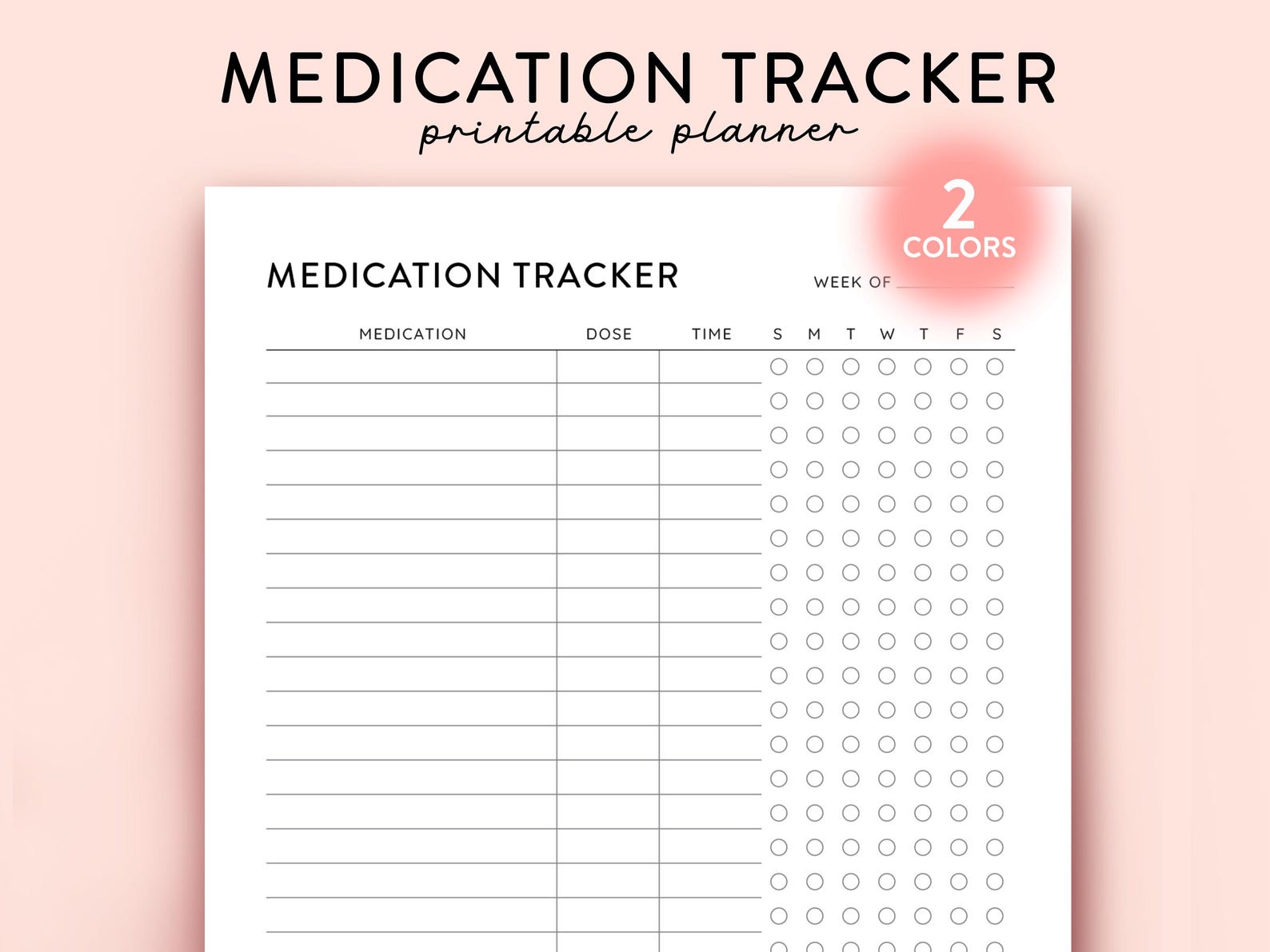 Medication Tracker Printable, Medication Log, Medication Chart ...