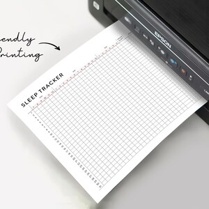Sleep Tracker Printable, Monthly Sleep Tracker Planner Printable PDF ...