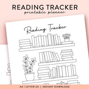 Bookshelf Reading Tracker Printable, Shelf Reading Tracker, Reading ...