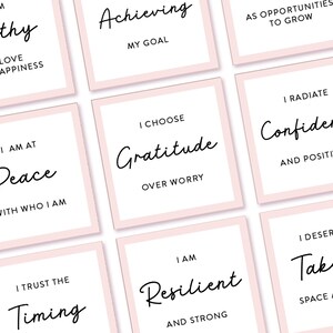 30 Days Affirmation Cards Printable, Vision Board Printables ...