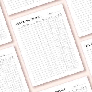 Medication Chart Printable Medication Log Medication Tracker Medication ...