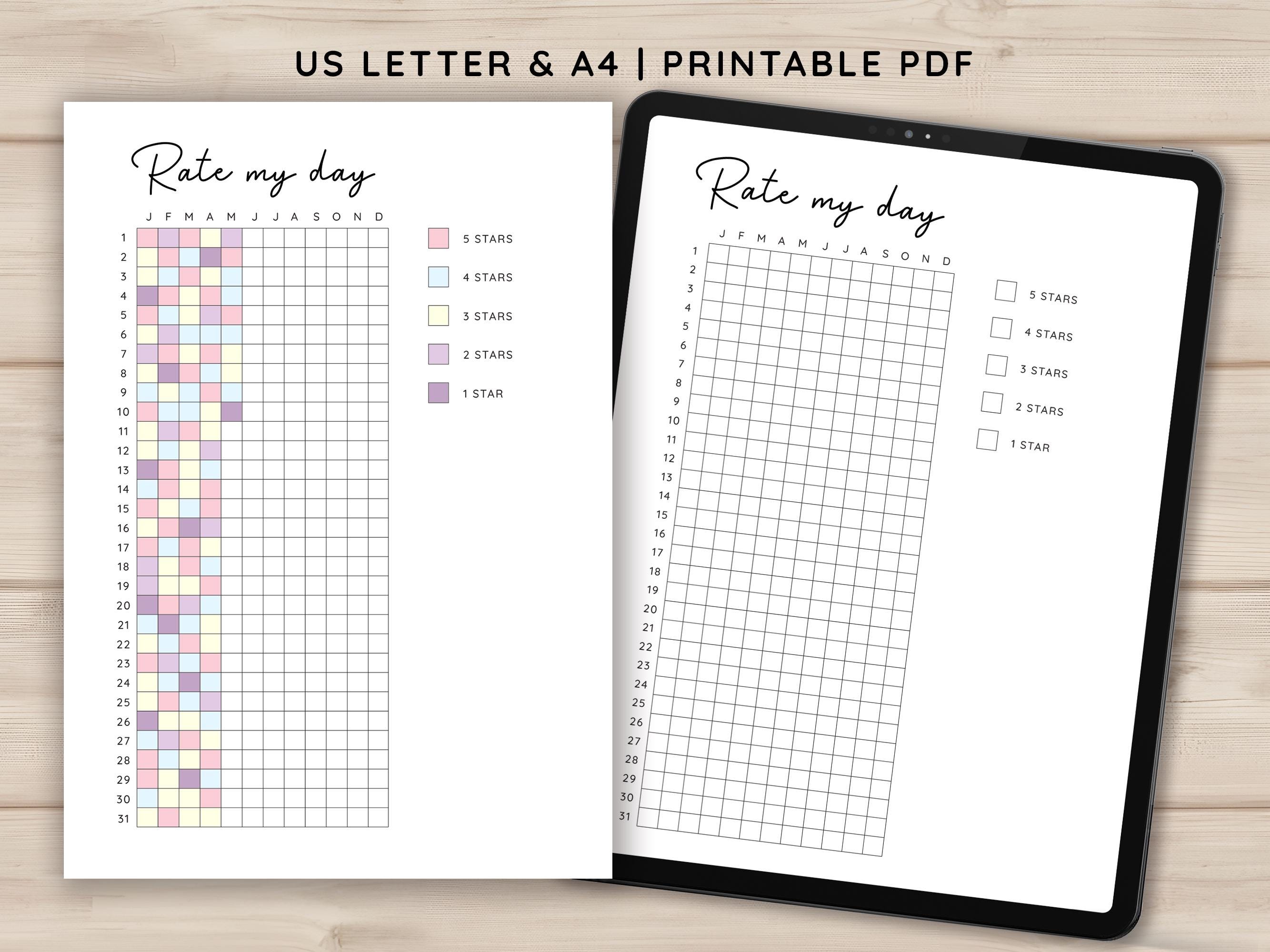 2025 Bullet Journal Printable, Yearly Trackers Bundle Printable, Bujo ...