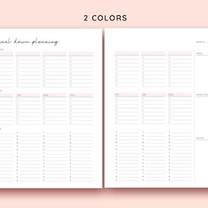 1-2-3 Funnel Down Planning System Printable, ADHD Planner, Executive ...
