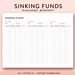 Sinking Funds Tracker Printable Landscape Sinking Funds Tracker Sheet ...