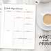 Editable Work Planner Template, Work Day Organizer Printable Daily ...