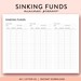 Sinking Funds Tracker Printable Landscape Sinking Funds Tracker Sheet ...