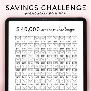 Savings Challenge Bundle Printable, 100 Envelope Challenge, Money Saving Challenge Budget ...