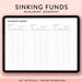 Sinking Funds Tracker Printable Landscape Sinking Funds Tracker Sheet ...