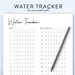 Editable Monthly Water Tracker Printable, Monthly Water Intake Tracker ...