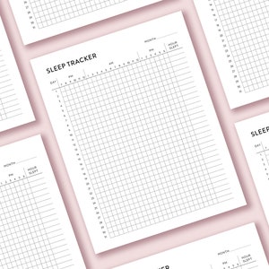 Sleep Tracker Printable, Monthly Sleep Tracker Planner Printable PDF ...
