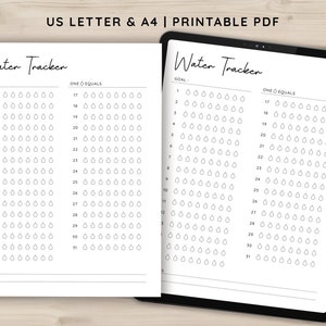 Editable Monthly Water Tracker Printable, Monthly Water Intake Tracker ...