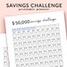 50000 Savings Challenge Printable, 50K Savings Challenge, 100 Envelope ...