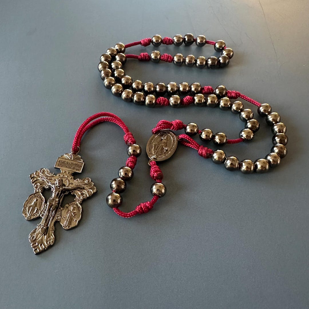 Miraculous Medal Paracord Rosary for Marian Consecration Feminine ...