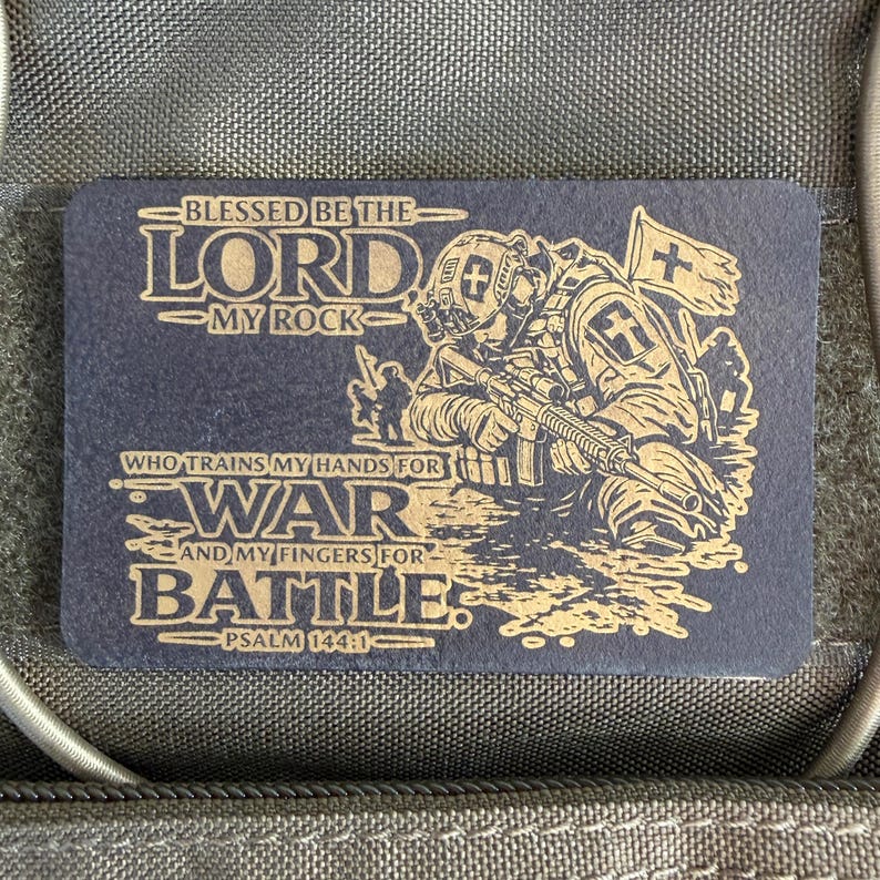 Tactical Bible Patch Morale Gear Christian Accessory Warrior Design ...