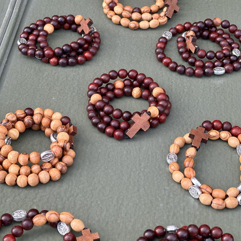 Stretch Rosary Bracelets - Etsy