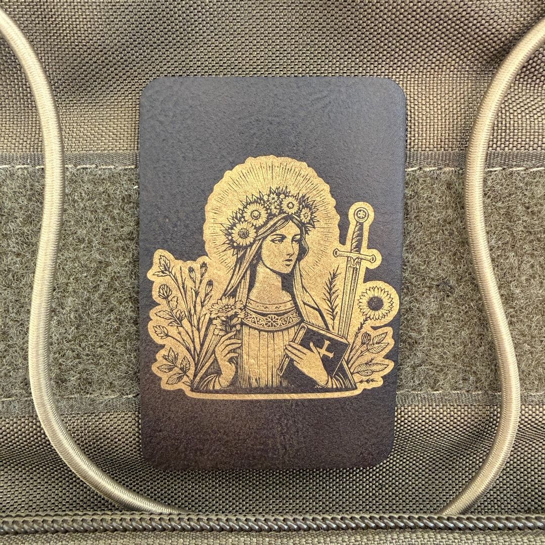 St Dymphna Patron Saint Patch Iron on Backpack Accessory for ...