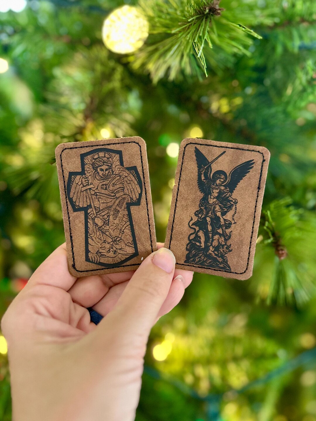 Saint Michael the Archangel Patch Set Warrior Angel Protection Faux ...