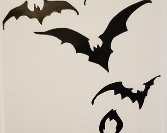 Bats Decal - Etsy