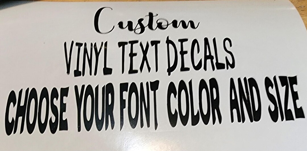 Custom Vinyl Decals - Personalized Decal - Car, Window, Laptop, Cups ...