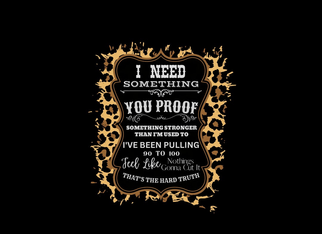 You Proof Wallen Lyrics PNG - Etsy