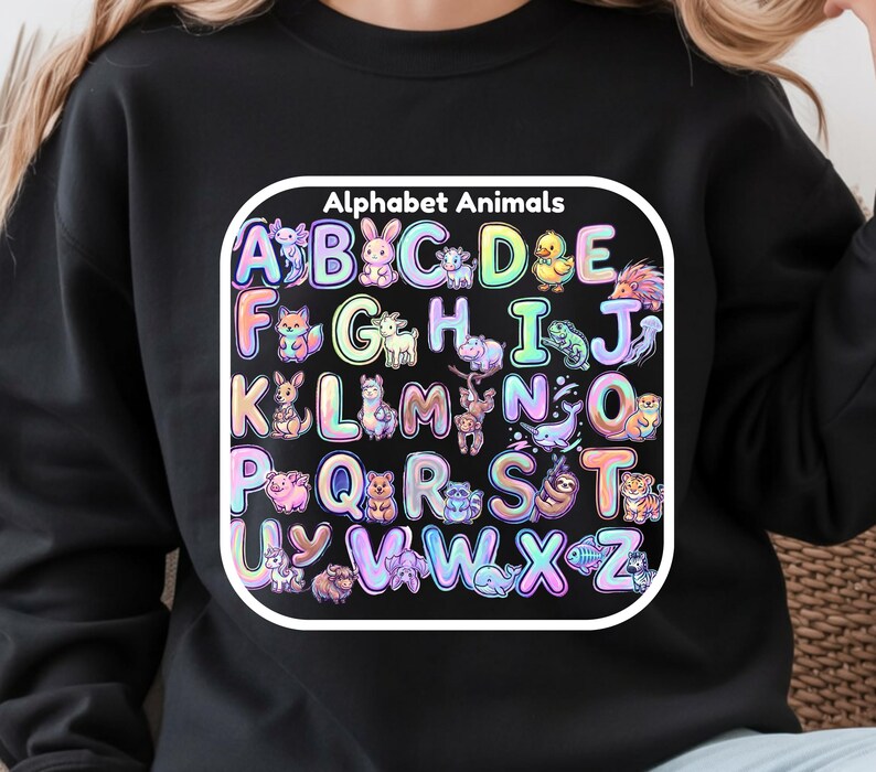Alphabet Animals A-Z Bundle – Pastel PNG Clipart, Tracing Worksheets ...