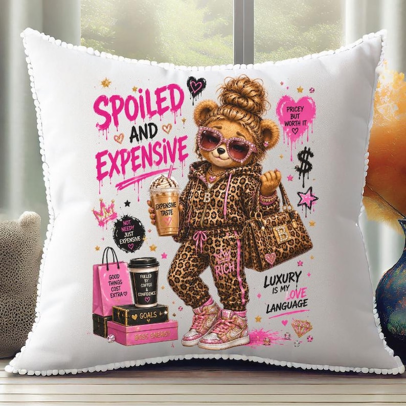 Spoiled and Expensive Teddy Bear PNG, Fashion Bear Clipart, Luxury ...
