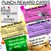 Printable Reward Punch Cards: Classroom Incentive, Kids Behavior Chart ...