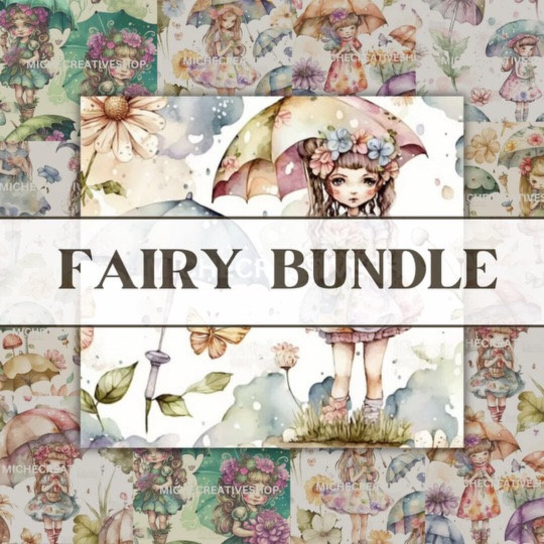 20 Digital Fairy Patterns, so Cute Love These Watercolour Ones and ...