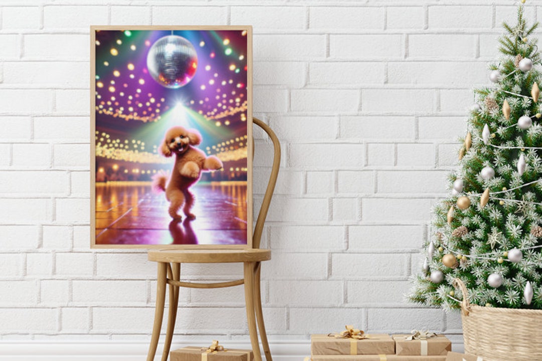 Dancing Poodle, Digital Image Only, Ai, Art - Etsy