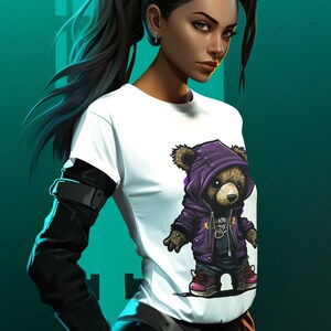 Hoodie Teddy Bear Clipart: Colorful PNG Image (digital Download) - Etsy