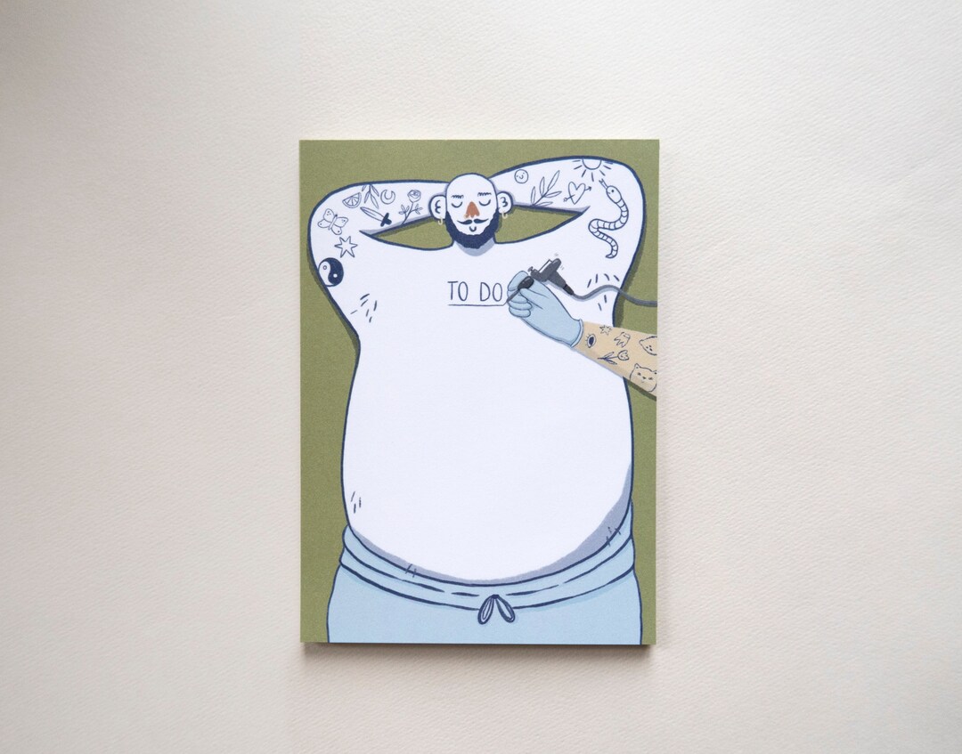 Notepad - Tattoo - Etsy