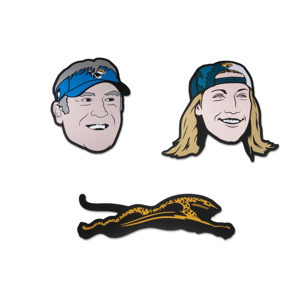 Duval DTWD Jacksonville Jaguars Florida Sticker Fun Head Gift Pack - Etsy