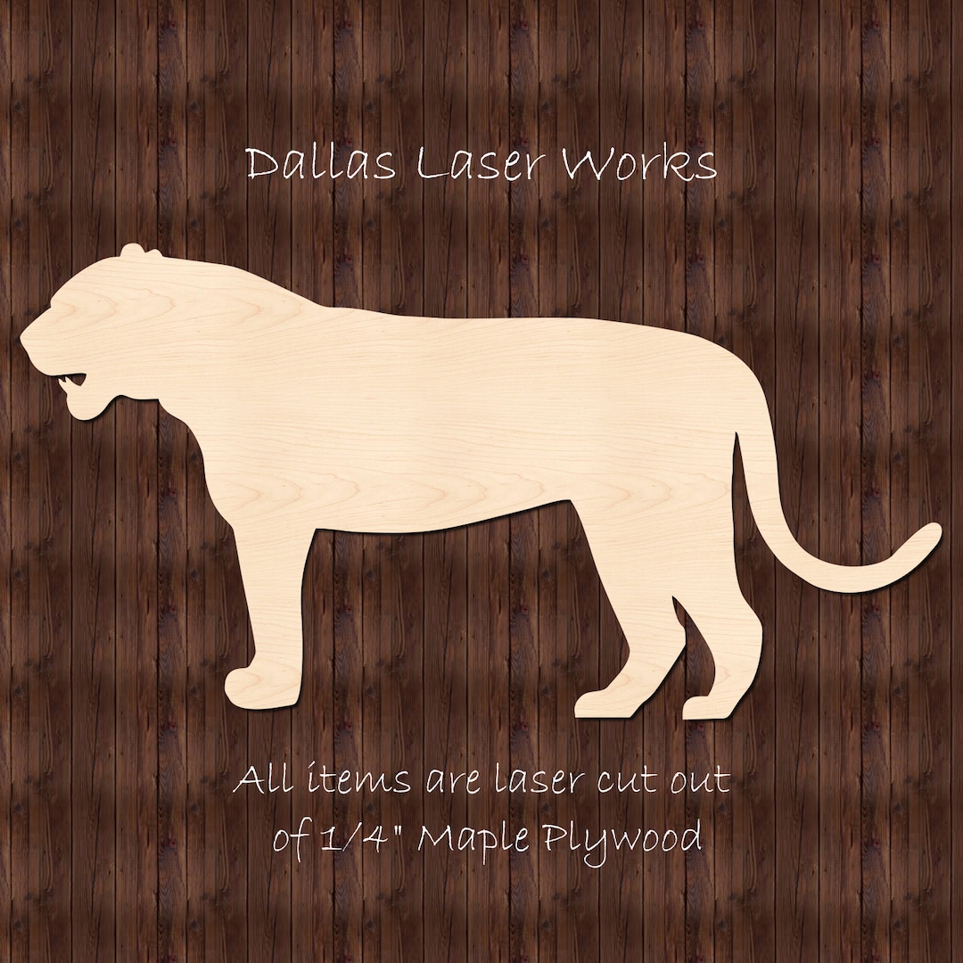 Tiger Shape-laser Cut Tiger-wooden Tiger Cutout - Etsy