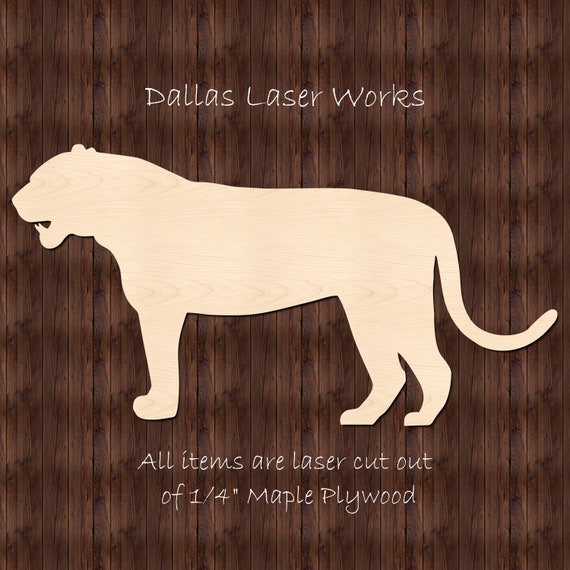 Tiger Shape-Laser Cut Tiger-Wooden Tiger Cutout | Etsy