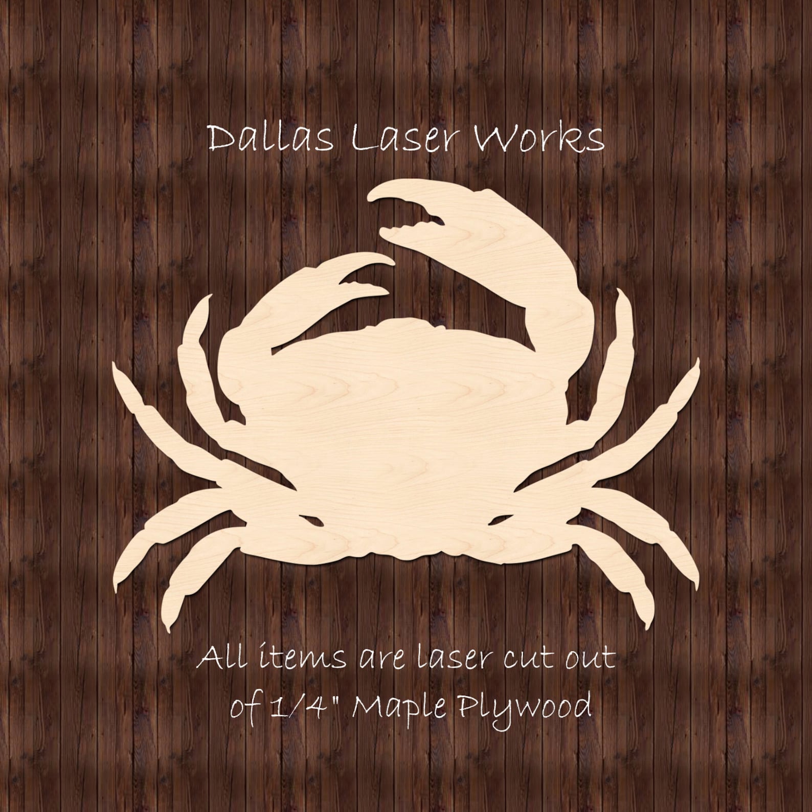 Laser Cut Crab-wooden Crab-unfinished Crab Shape - Etsy