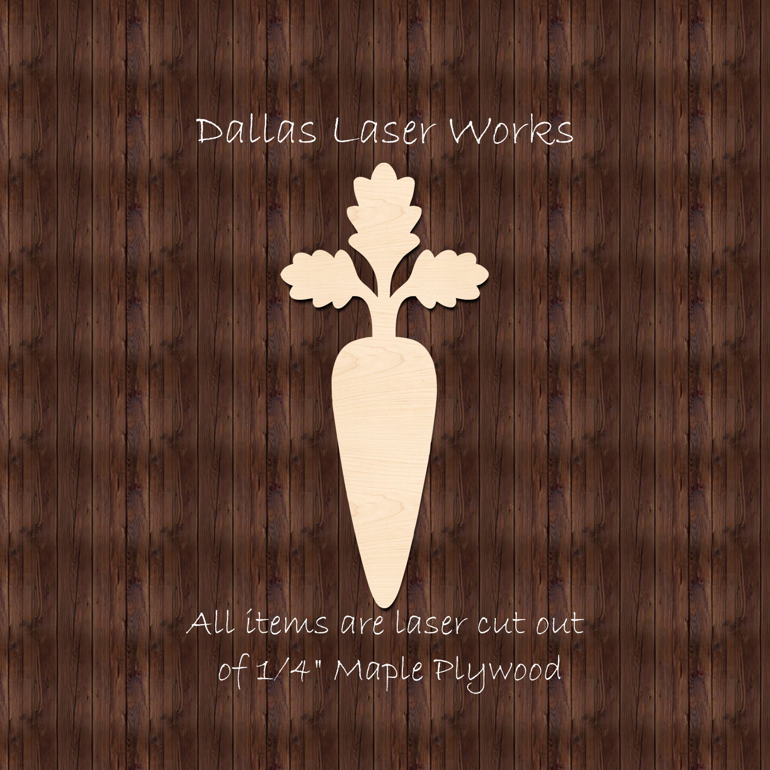 Carrot Shape Cut Out
