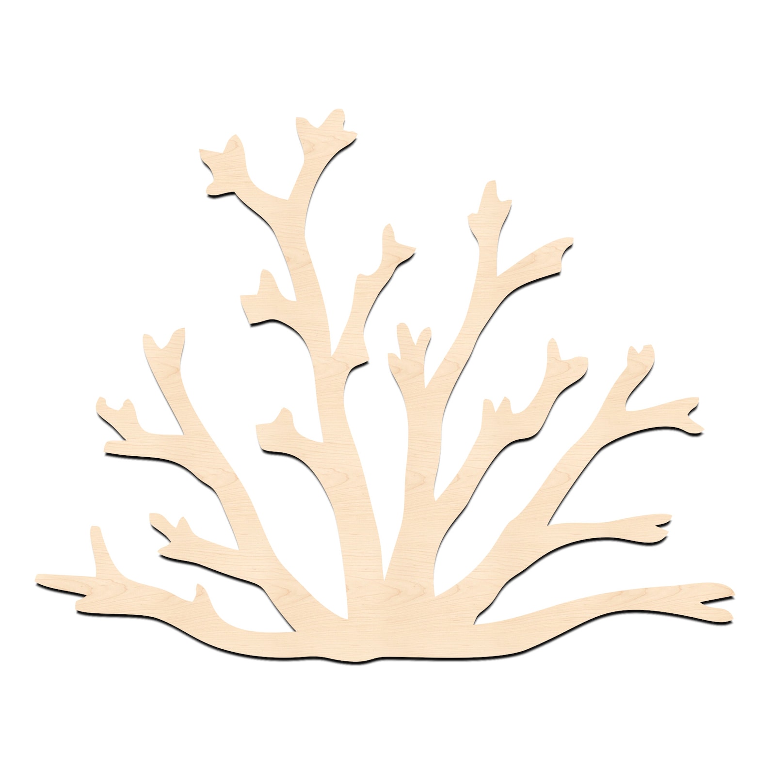 Coral Shape-wooden Coral Cutout - Etsy